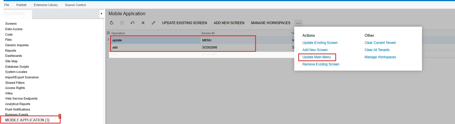 Shipment Screen in Mobile App | Community