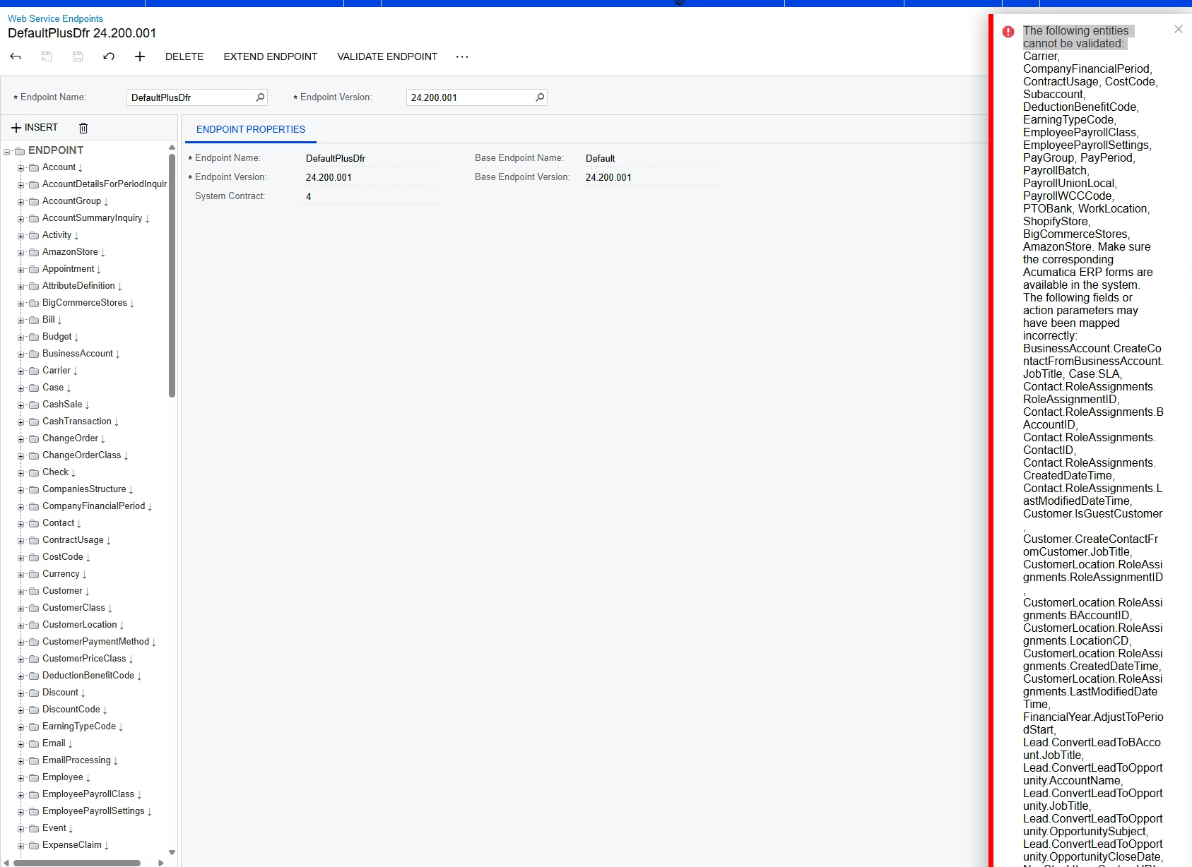Validate Endpoint fails | Community