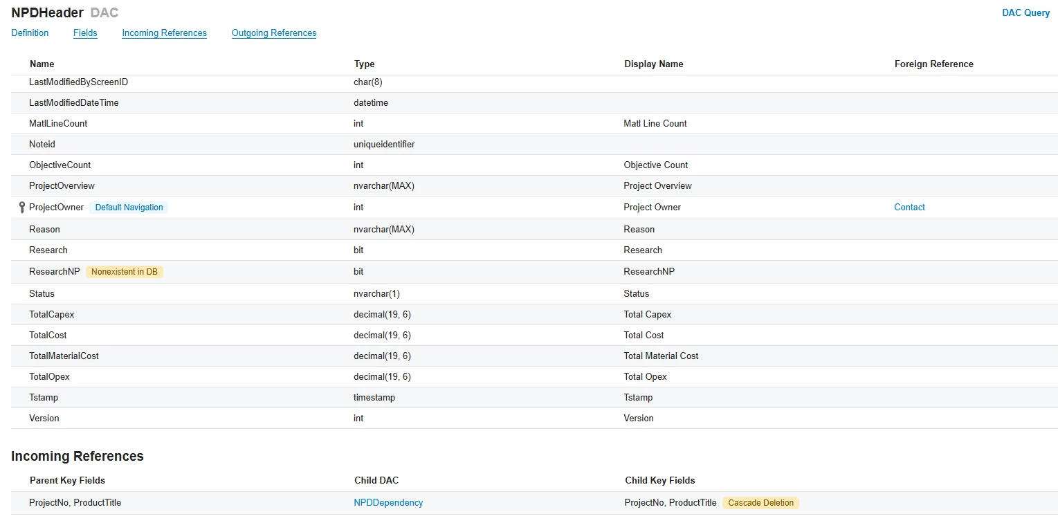 ForeignKeyOf Not displaying in DAC Browser | Community