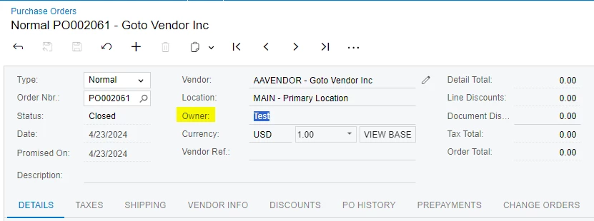 Create PO with API | Community