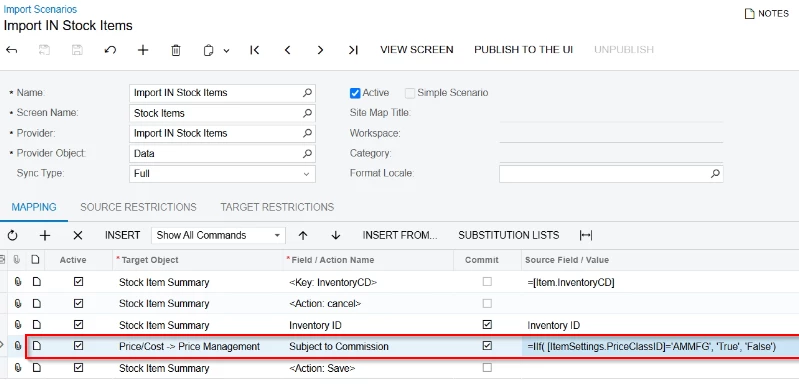 Update checkbox in Stock Items using Import scenario | Community