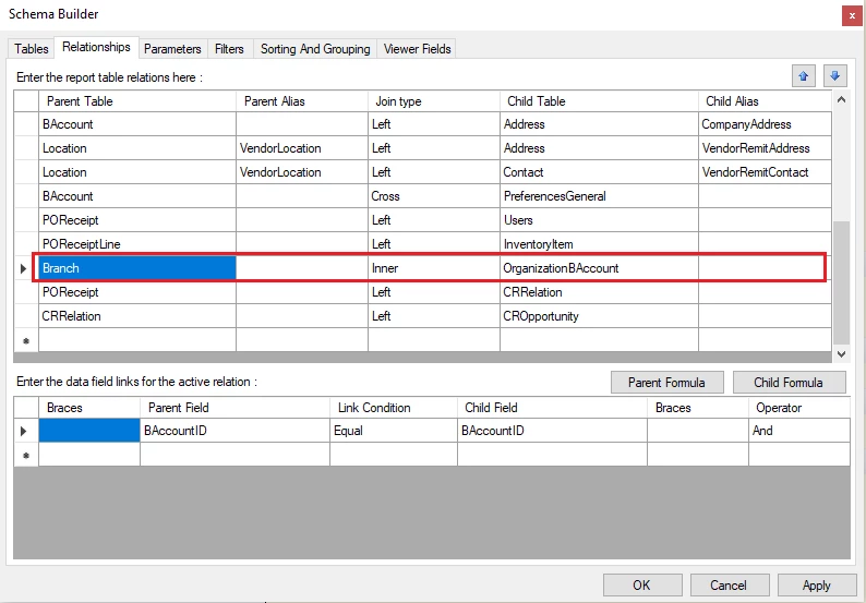 Report Designer – PO Receipt Report Not Displaying Any Data | Community