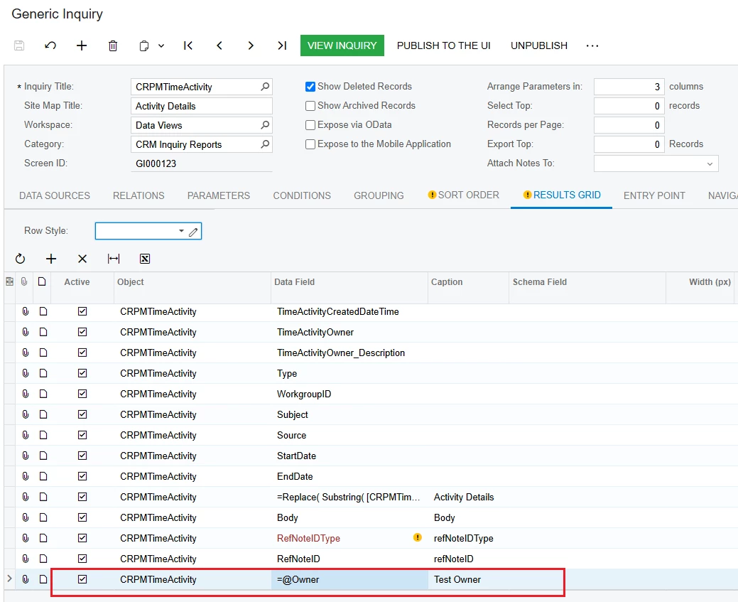 Generic Inquiry New Record Defaults from Parameter | Community