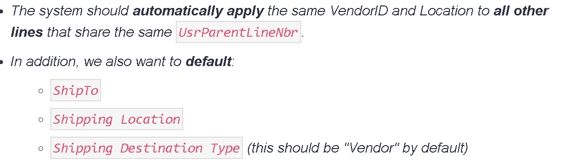 Populating custom field up on VendorID field in the Create Purchase Order (PO505000) | Community