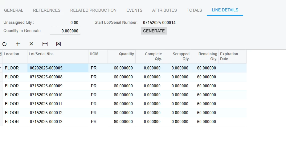 Generate Pre-assigned Lot/Serial Nbr in production order based on full box qty | Community