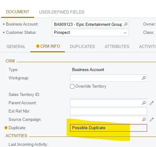 Duplicate Validation Wont Block From Creation When There Is A Duplicate Community