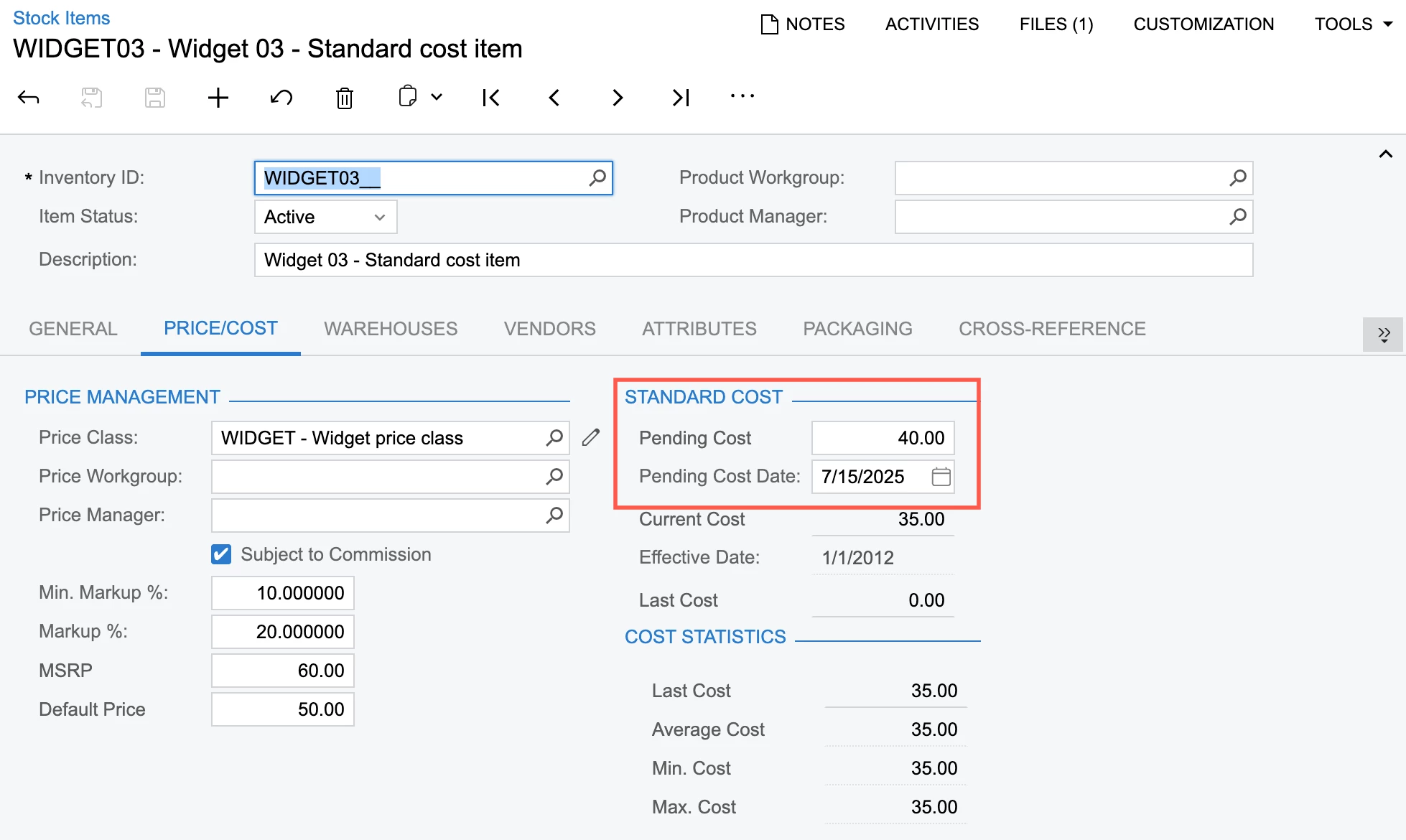 How to update item cost? | Community
