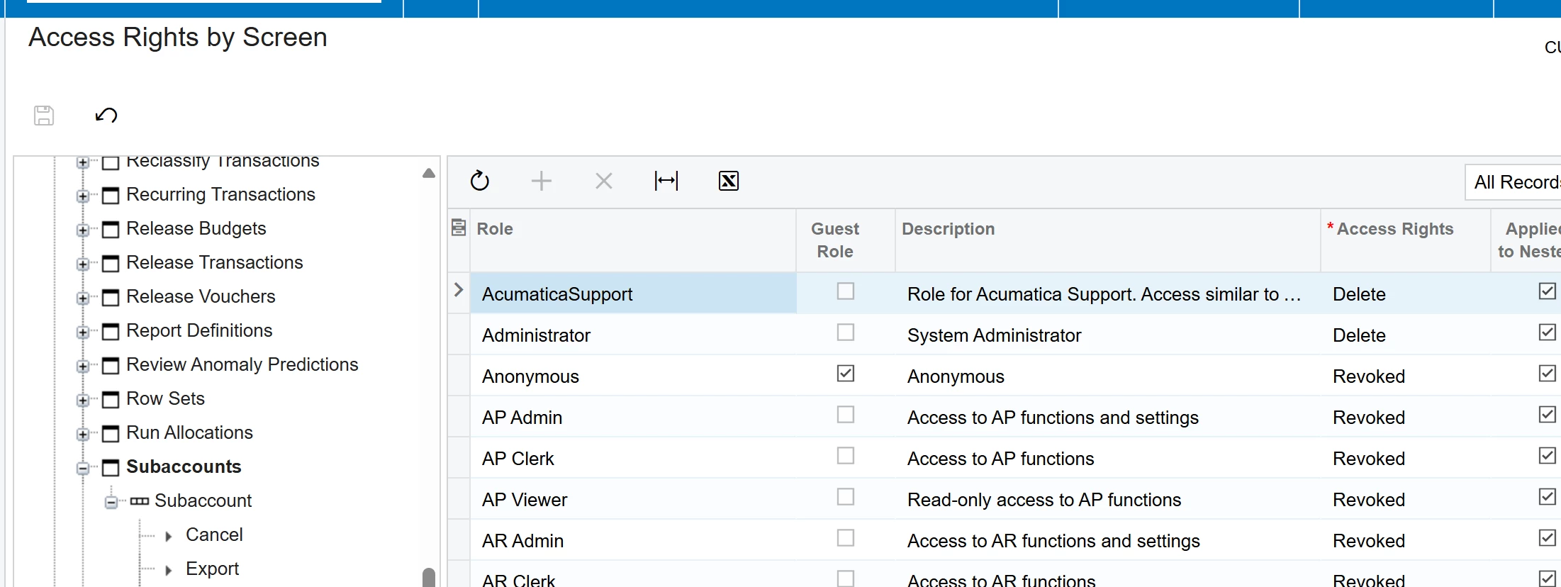 Error [APSubID] '0 ' cannot be found in the system. Please verify whether you have proper access ...