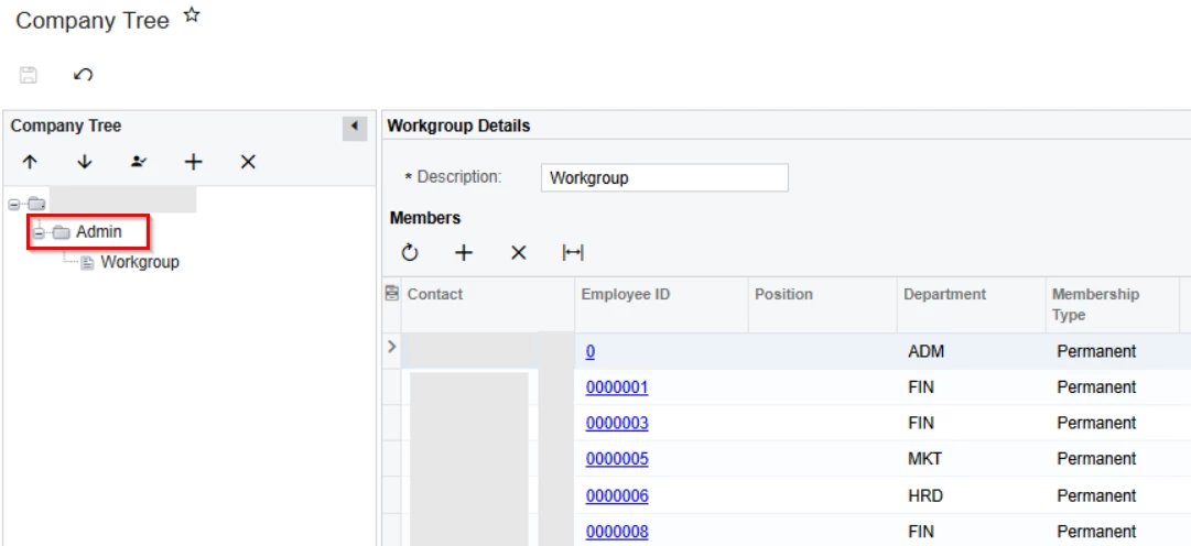 Employees added in Company tree are not showing in Employee selector of Employee Time Activities ...