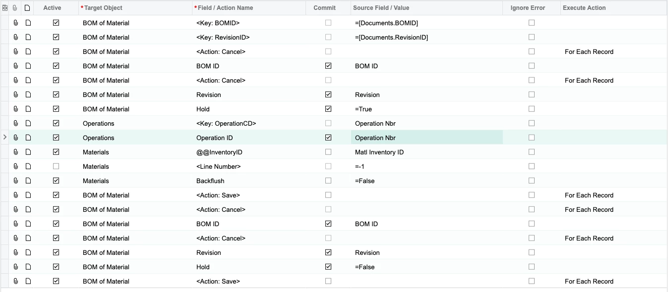 How to make "backflush" = FALSE | Community