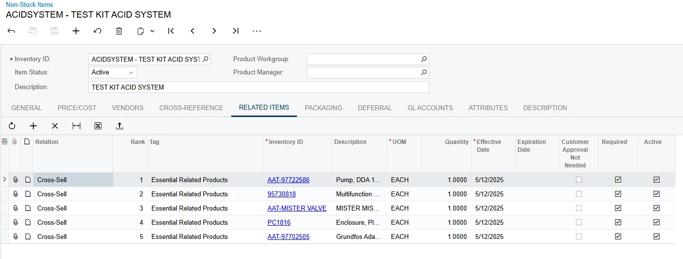 Add Related Items - Not populating expected list | Community