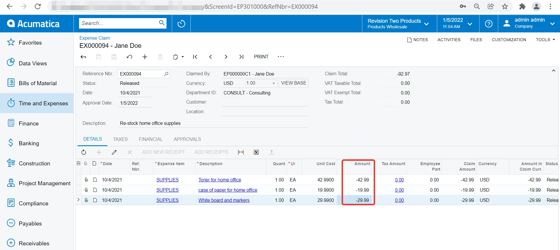 How To Delete Or Edit An Expense Claim That Has Been Released Community