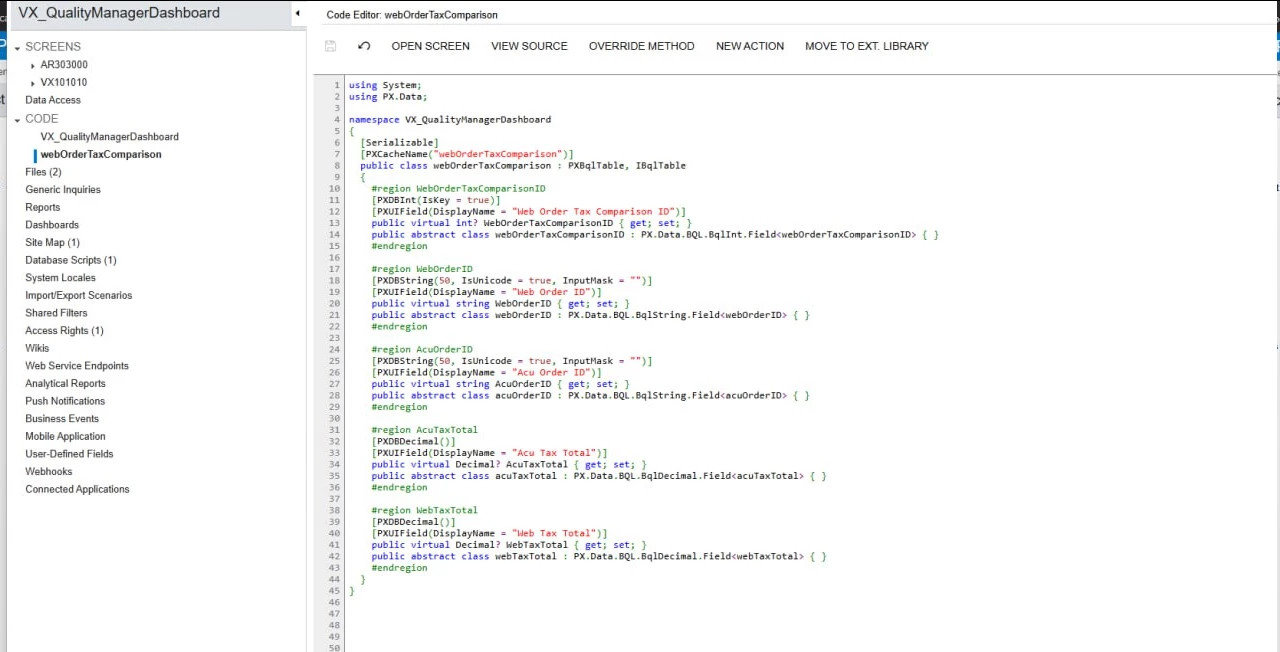 Web Service Endpoints API Create Record for custom DAC in Acumatica. | Community