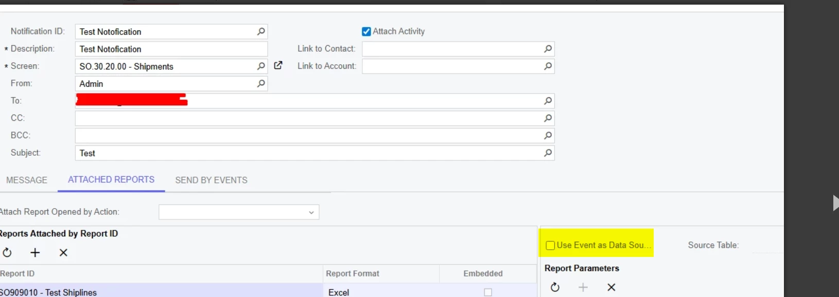 Report Parameter Not showing up in notification temlate | Community