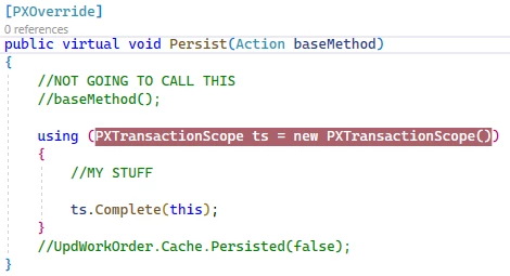 Overriding the Persisting action on a custom screen (entirely) | Community