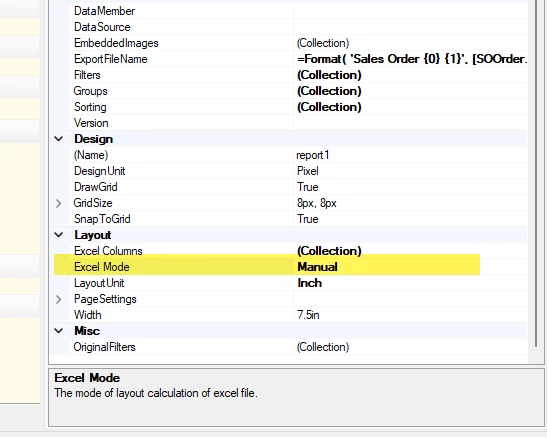 Excel Export acumatica report designer | Community