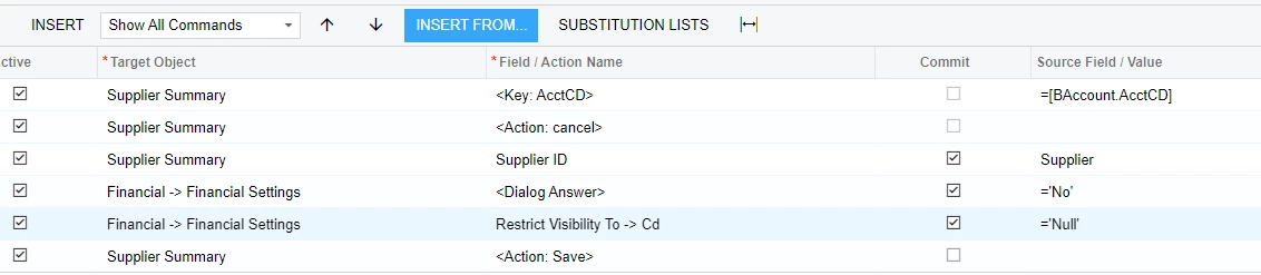 Delete Field restrict Visibility To From Suppliers Screen Community