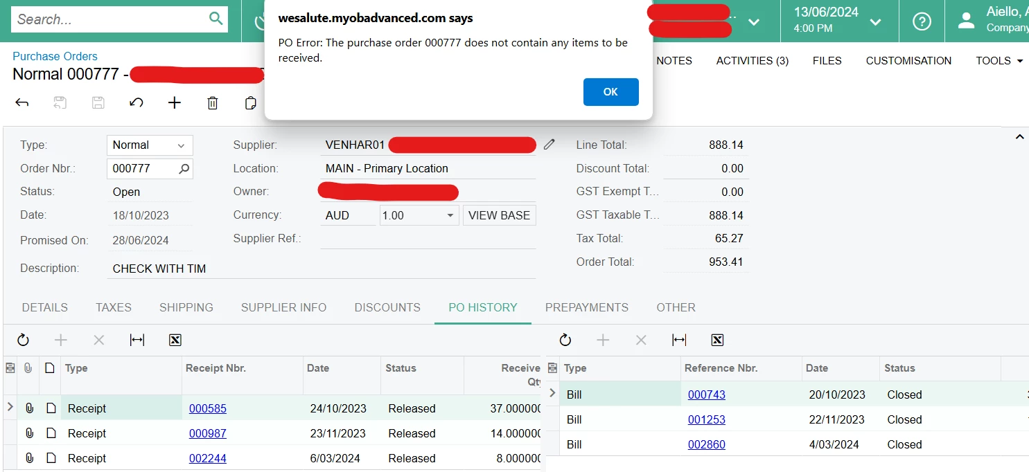 Force close of Purchase Order via Custom SQL Script | Community
