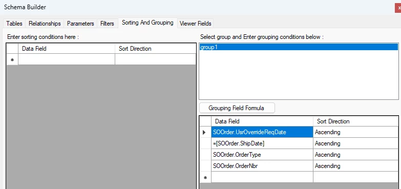 Report Designer: Additional Sorting Conditions | Community