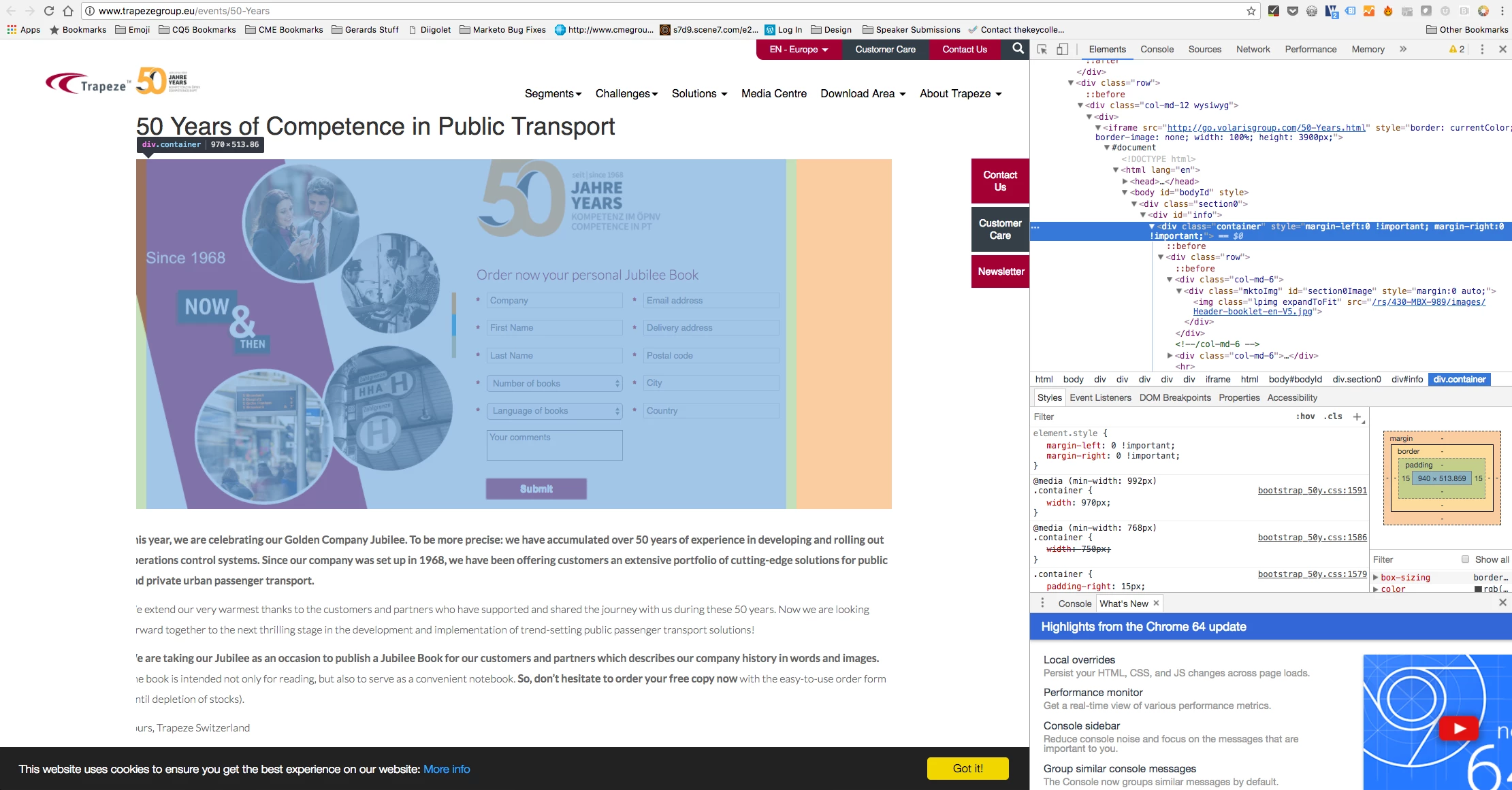Where does left padding on landing page come from | Community