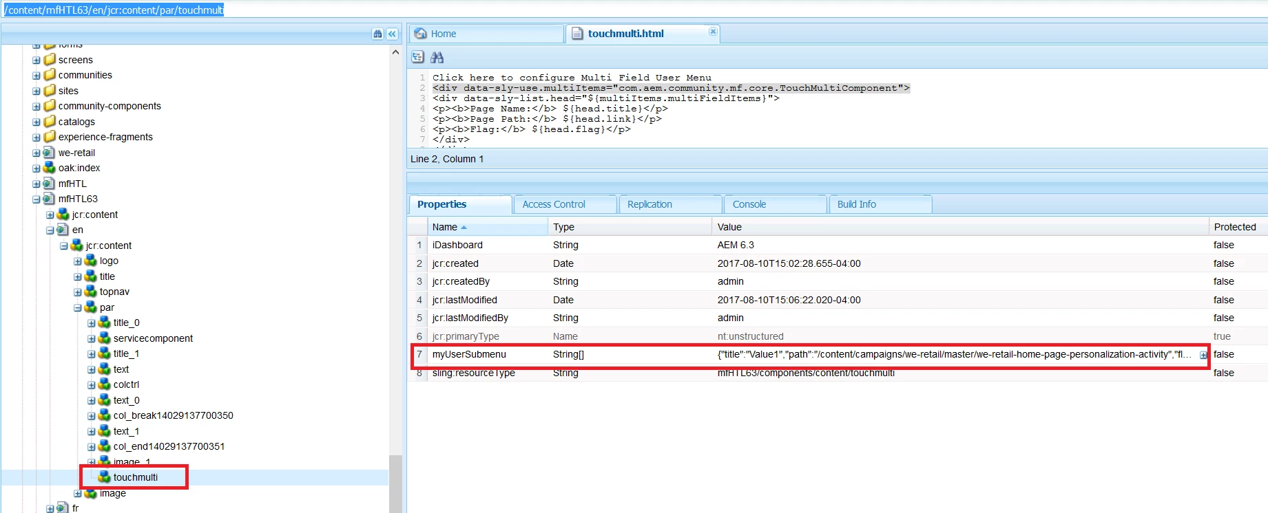 Multifield data not stored in JSON format | Community