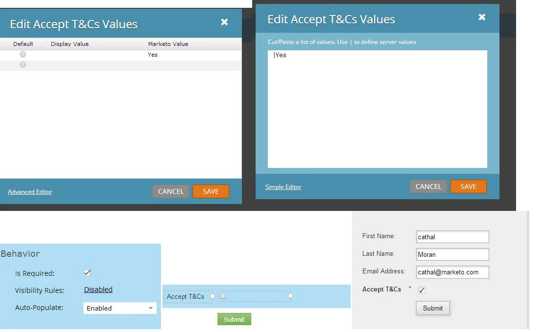 Forms 2.0 - change checkboxes | Community