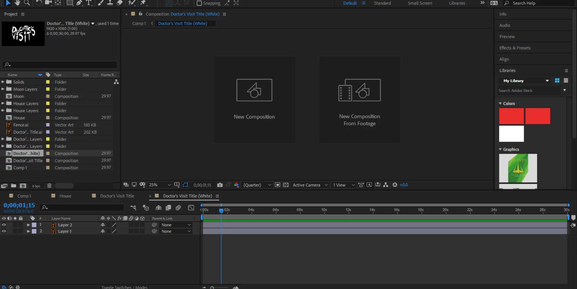 Urgent! Adobe after effects comp screen is missing and I don't know how ...