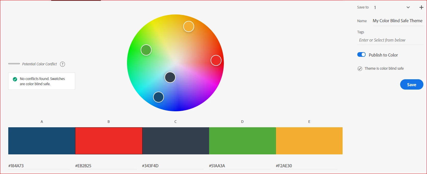 I have created a color palette but not sure if its a soup or appealing ...