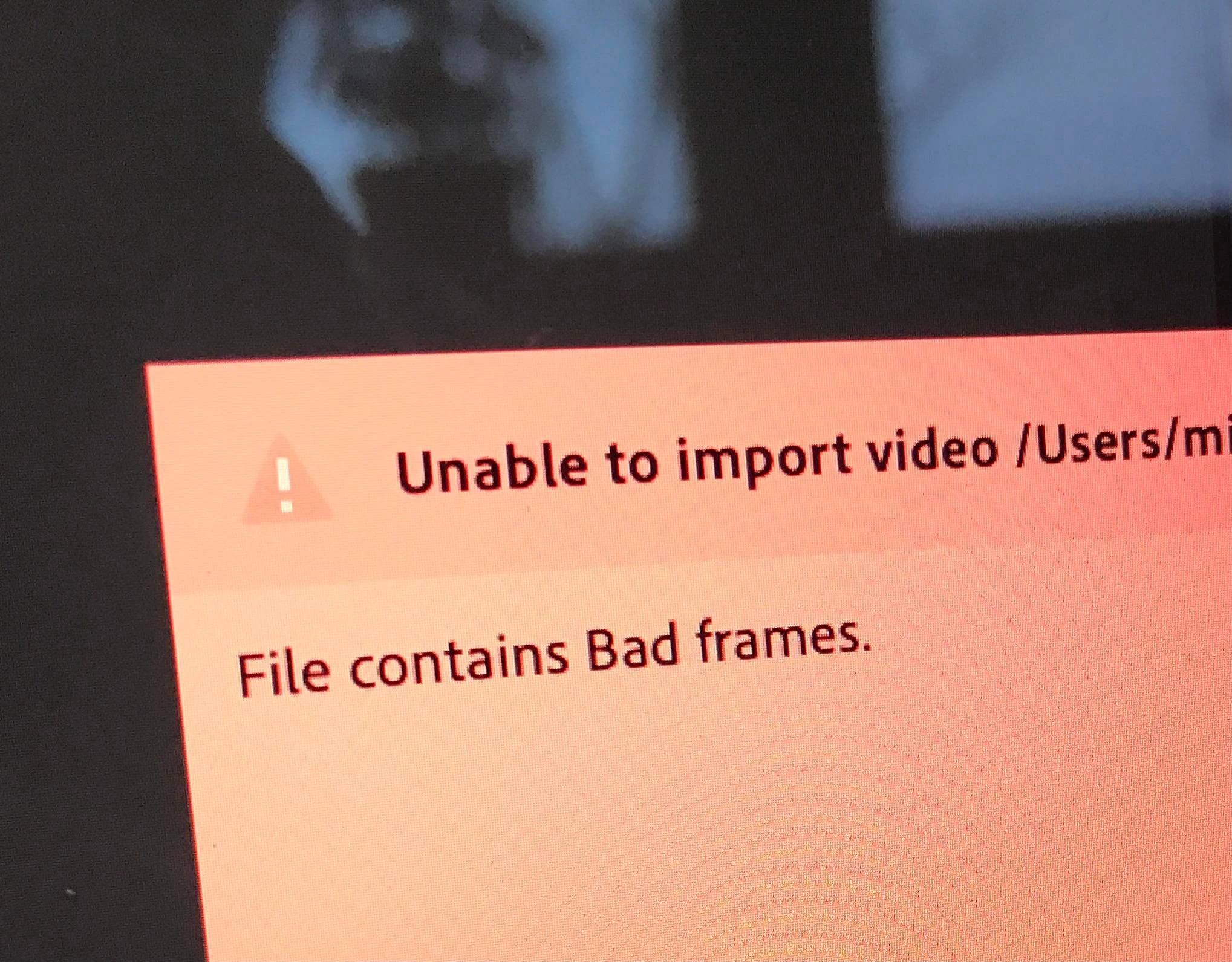 Premiere Pro 2022 - File contains bad frames | Community