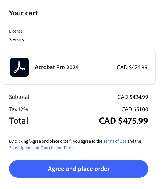 Access to Acrobat Pro 2020 perpetual licence (activation limit ...