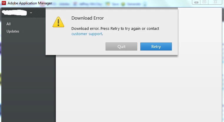Download Error with Adobe Application Manager | Community