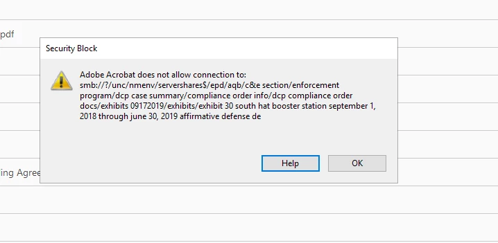 Adobe Acrobat does not allow connection to... | Community