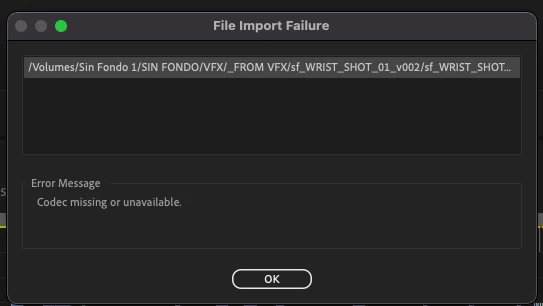 Unable to import DPX with alpha channel into Premiere | Community