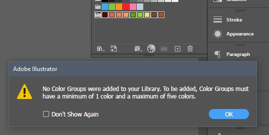 Saving colour groups with more than 5 colours in Illustrator | Community