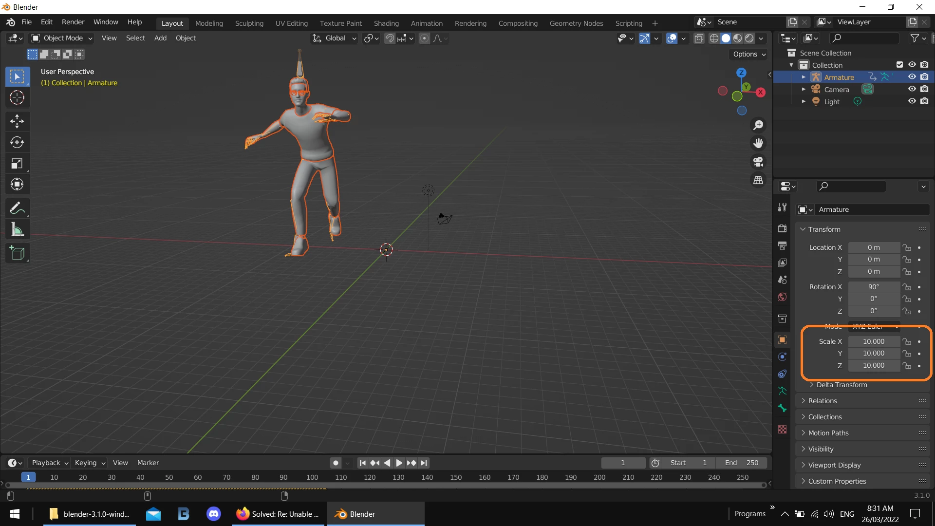 Unable to update Mixamo Animation to a Rigged character | Community