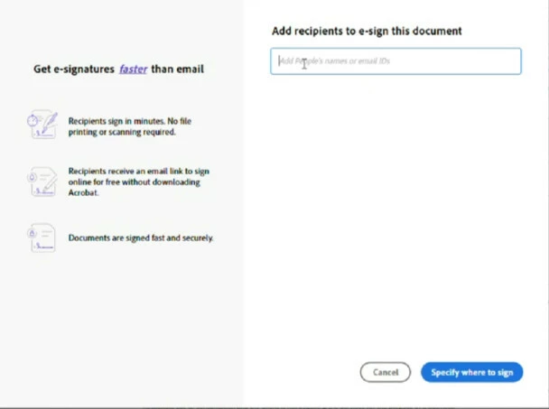 We have 6 Adobe Pro licences for e-signing. I just setup a new user and ...