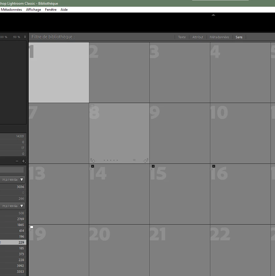 No display in grid view | Community