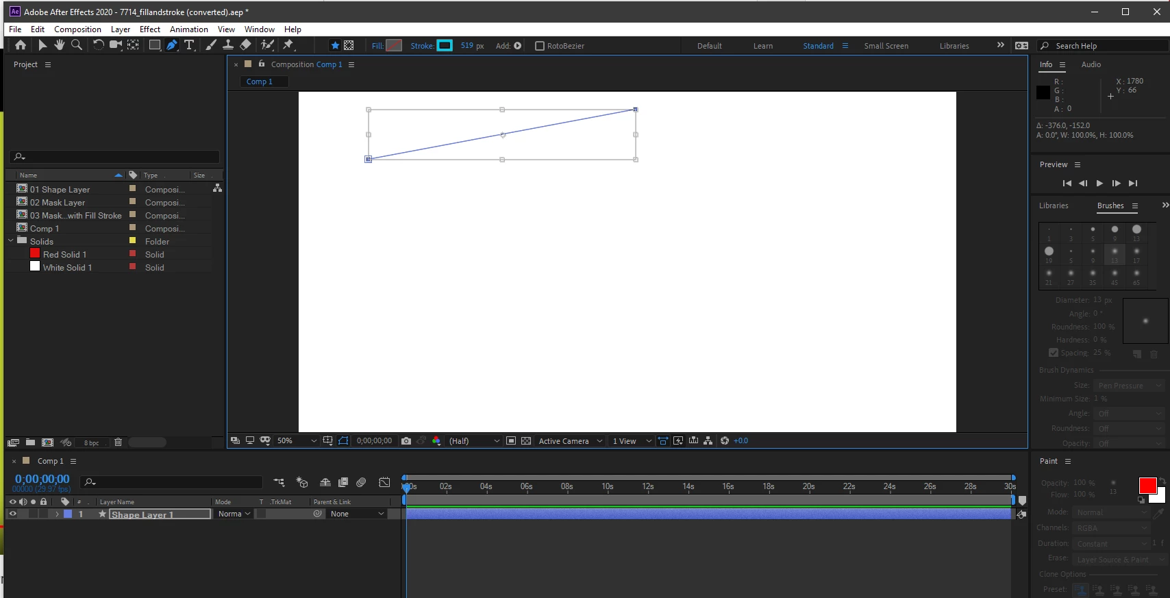 Pen in Shape Layer - Stroke is not working | Community
