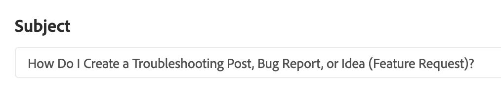 How Do I Create a Discussion Post, Bug Report, or Idea (Feature Request ...