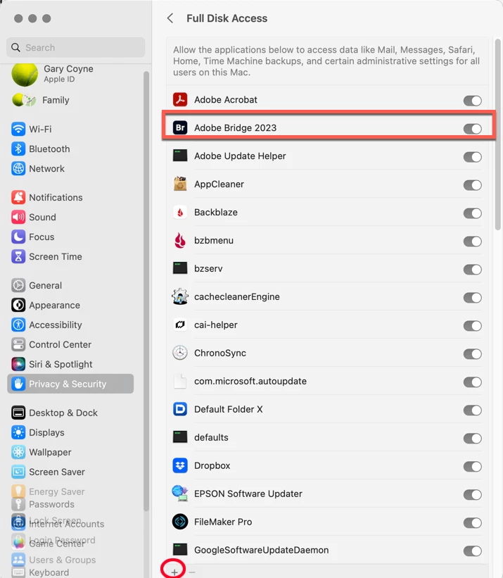 New install of Bridge 2024 not working with external hard drive and ...