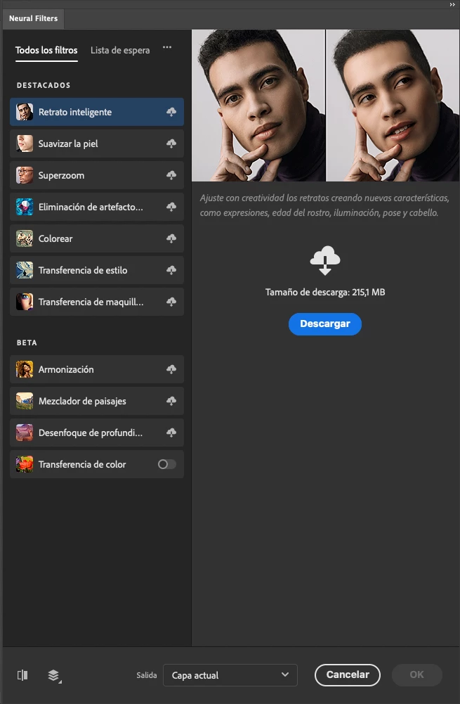No puedo instalar los Neural Filters en Photoshop 23.5.2 | Community