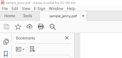 can't add bookmark after Acrobat Pro updated | Community