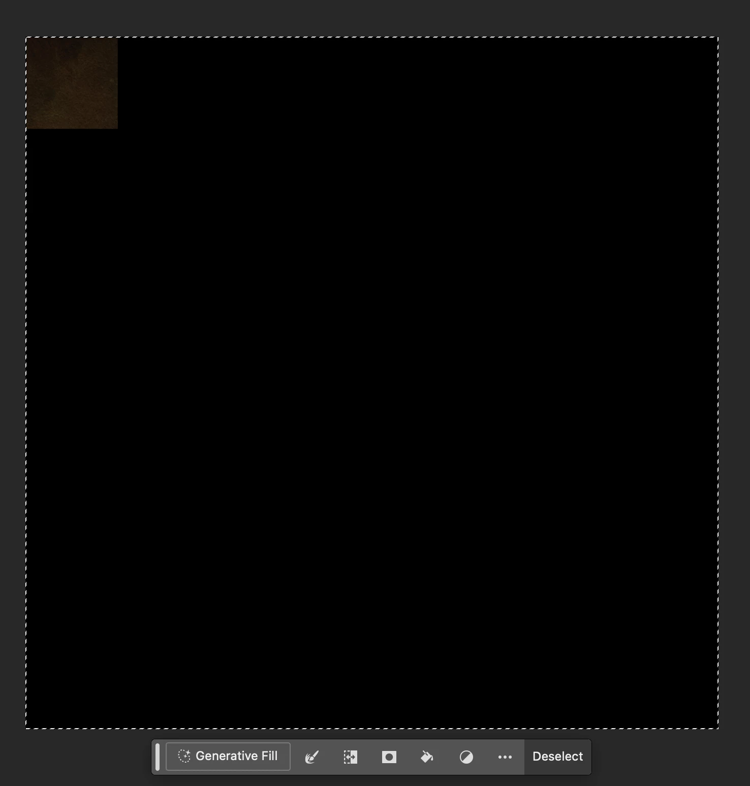 Content aware fill. Could not fill because there are not enough source ...