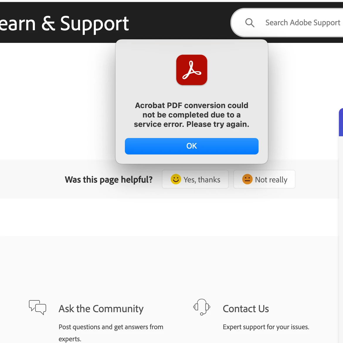 PDF conversion from Word is giving me errors | Community