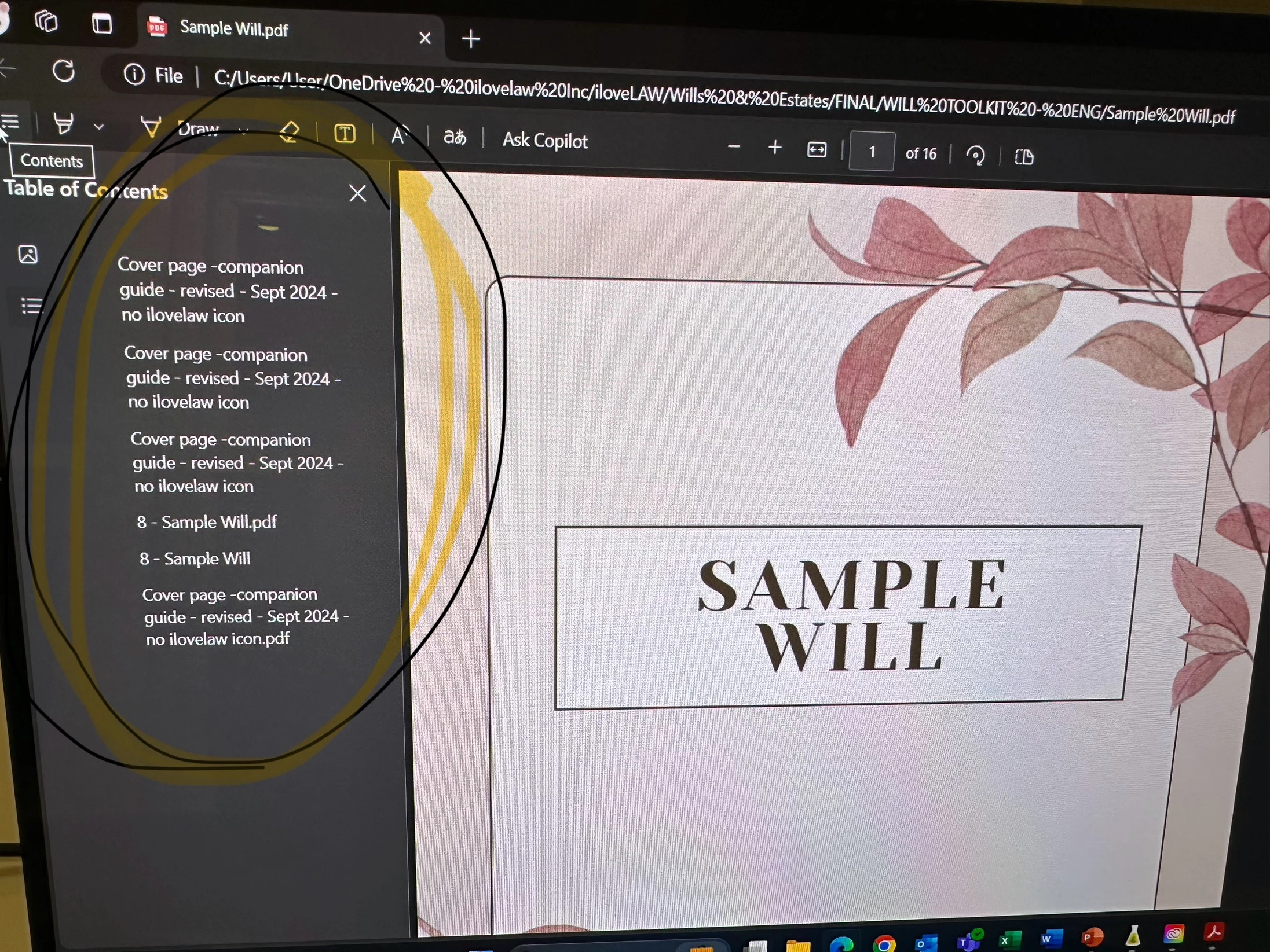 Combining files - deleting the multiple sources of documents showing up ...