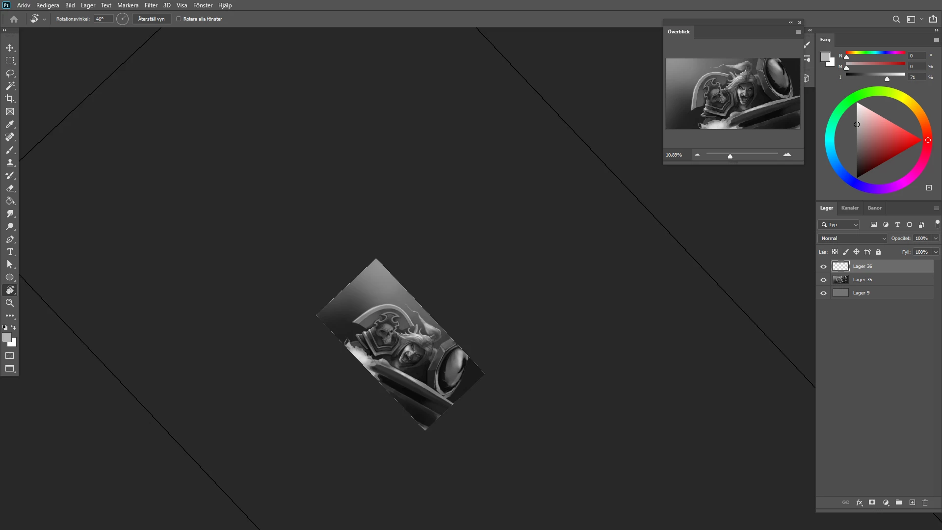 Strange border in photoshop when rotating | Community