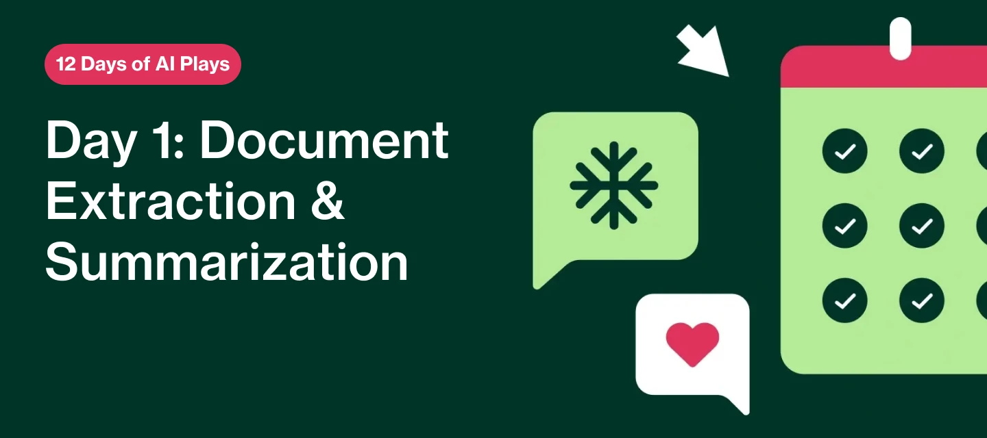 Day 1 of the 12 Days of AI Plays: Document Extraction & Summarization ...