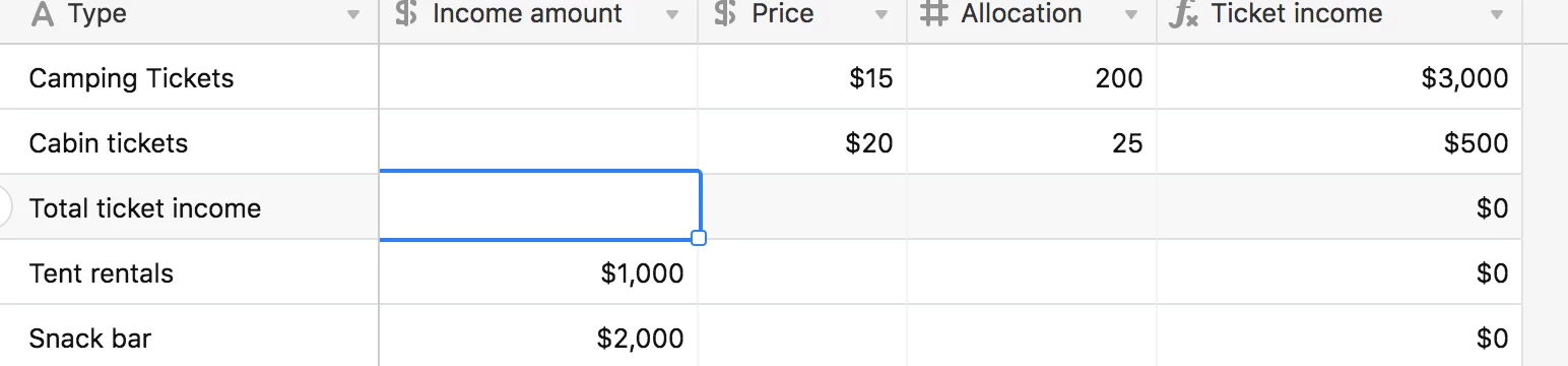 Adding a formula to an individual cell, or linking to another cell's contents | Airtable Community