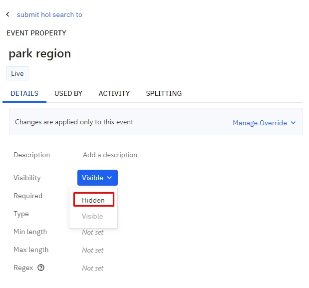 Remove event properties from specific events | Community