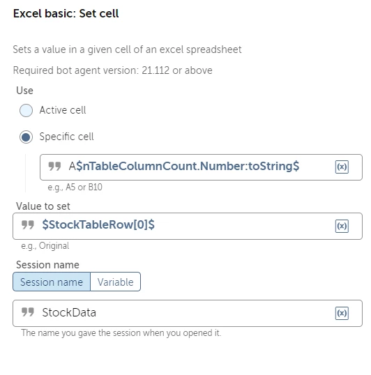When I Try To Set A Value In Excel Following Error Occurs Unable To